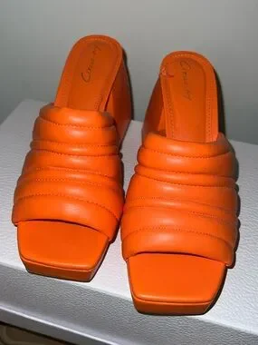 Circus by Sam Edelman | Shoes | Circus By Sam Edelman Orange Block Heel ...